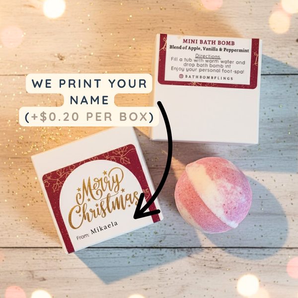 Christmas Mini Bath Bomb - BathBombFlings